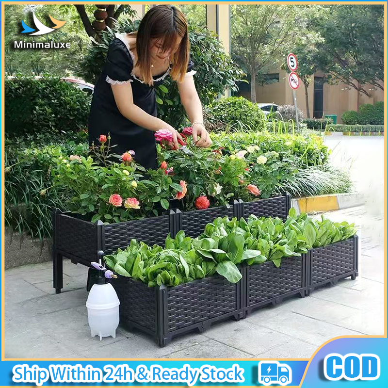 Planter Box Outdoor Large Flower Pot Pasu Sayur Sayuran Penanaman ...