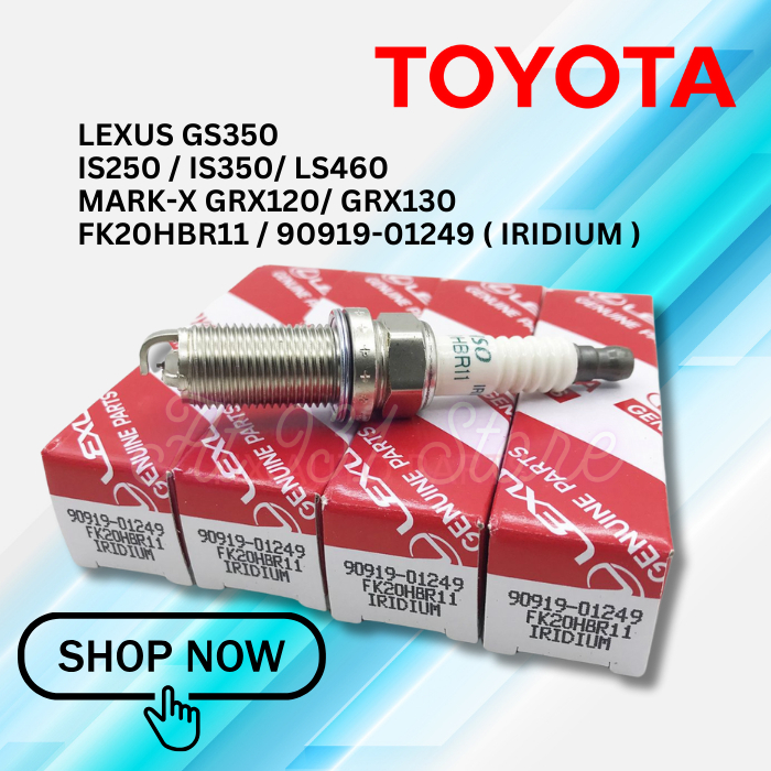 TOYOTA IRIDIUM SPARK PLUG MARK-X GRX120 GRX130, LEXUS GS350, IS250, IS350, LS460 ( FK20HBR11 ...