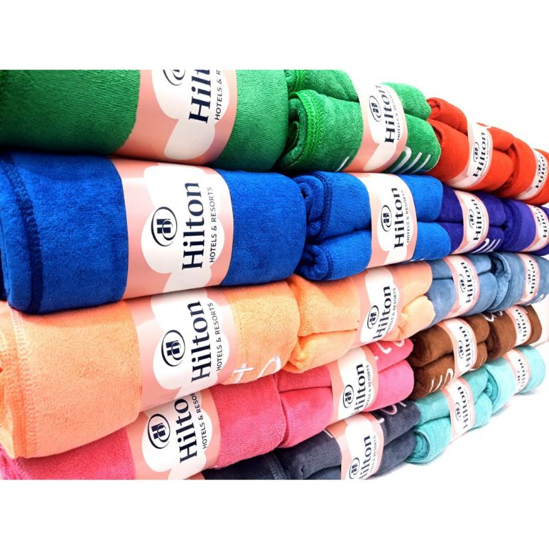 Tuala Mikro Fiber Hilton – Lembut, Menyerap Cepat & Tahan Lama (2 Saiz ...