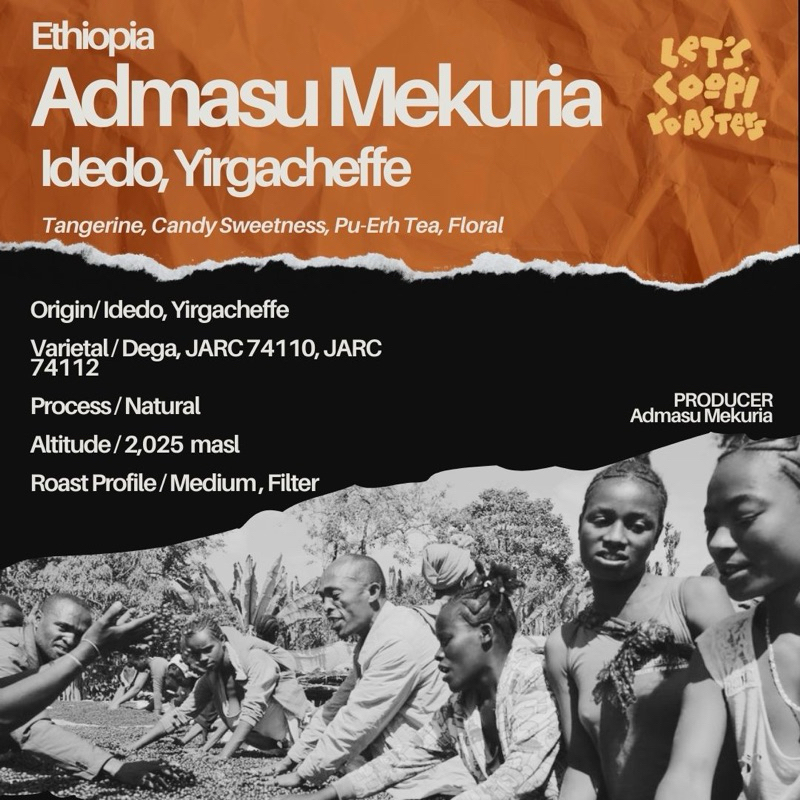 Let's Coopi Specialty - Ethiopia Admasu Mekuria Idedo Yirgacheffe ...