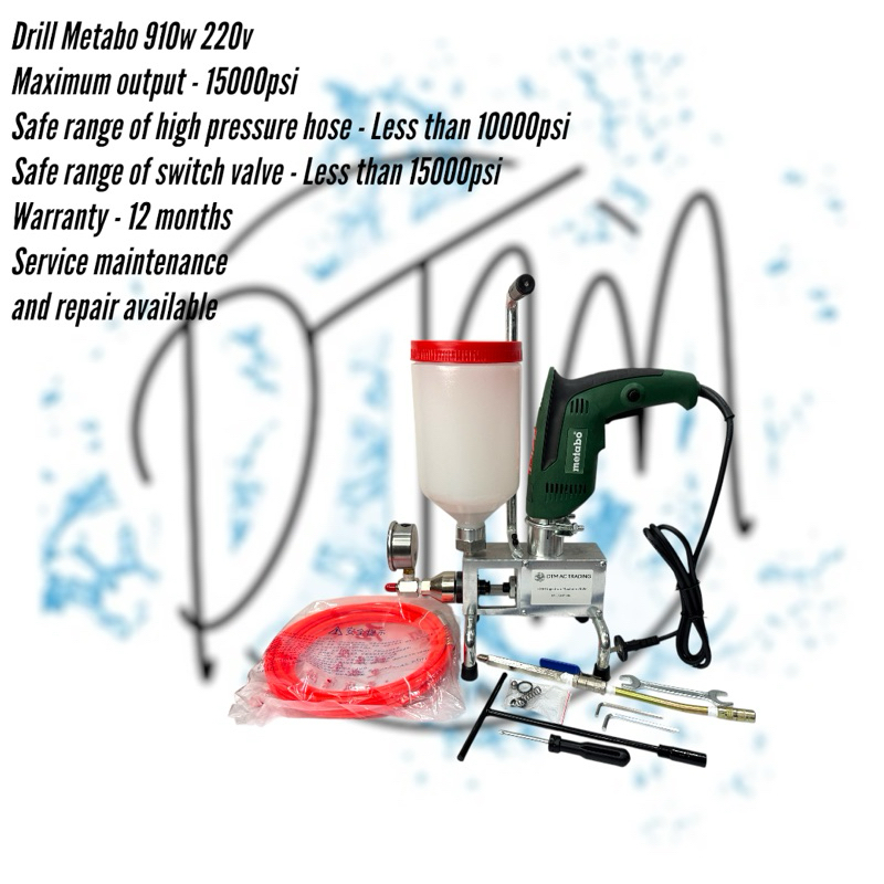 PU Injection Machine PU Grouting Epoxy Grouting waterproofing diy ...