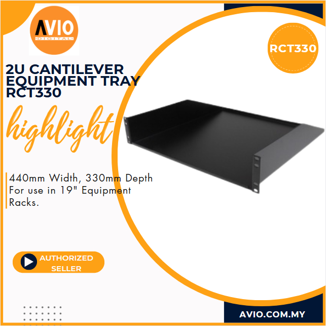 2U Cantilever Server Equipment Rack Tray 330mm(D)x440mm(W) for Wall ...