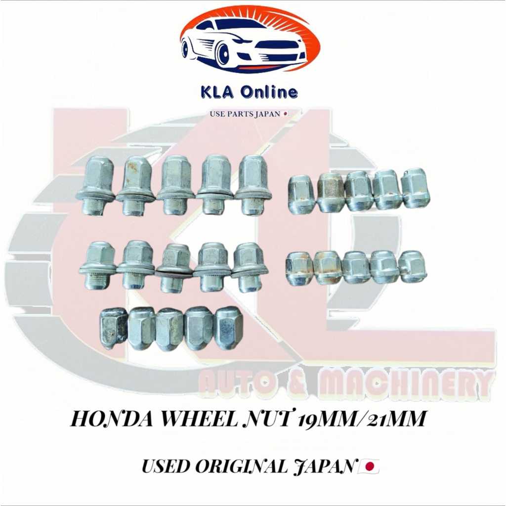 TOYOTA HONDA WHEEL NUT TYRE NUT 19MM/21MM(1.5 thread) (ORIGINAL USED ...