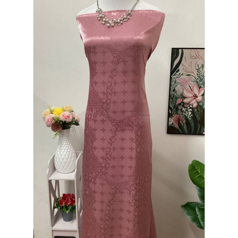 JACQUARD SILK PLAIN EMBOSS PREMIUM BIDANG 60 | Shopee Malaysia