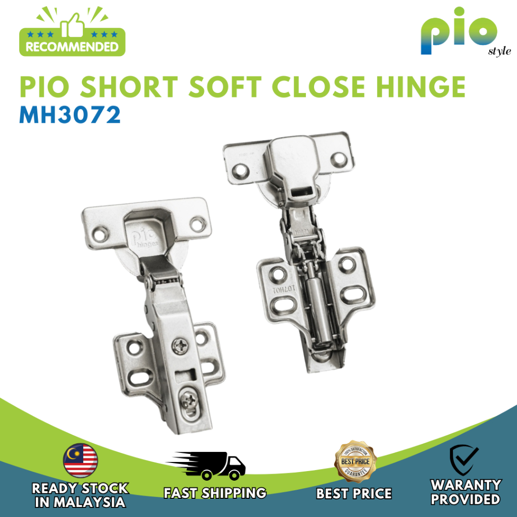 MH3072 PIO Short Soft Close Hinge Kitchen Cabinet Hinge Closet Hinge ...