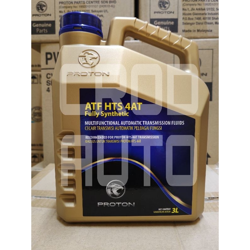 Proton ATF HTS 4AT Fully Synthetic (3 Liter) Gearbox ATF Automatic Transmission Perodua Honda ...