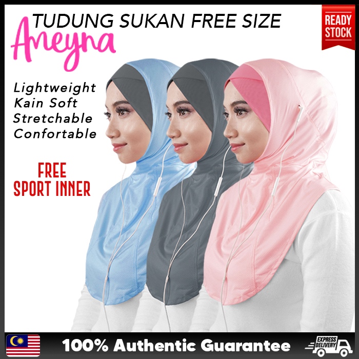 VELOCITY SPORT HIJAB STYLE TUDUNG SARUNG SUKAN TAHAN LASAK FREE SAIZ | Shopee Malaysia