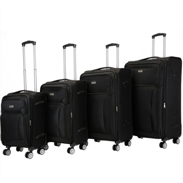 Classic Cloth Suitcase Set – Expandable Soft Fabric Travel Luggage 20 ...