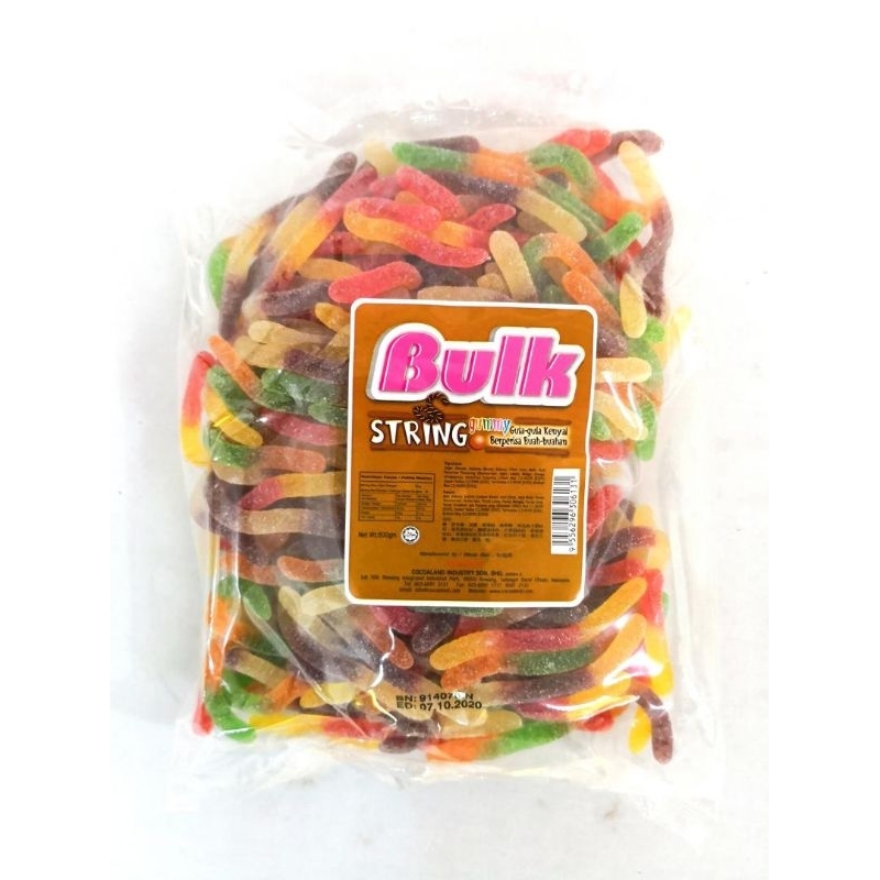 Cocoaland Bulk String Gummy Candy 800g Childhood Snacks Makanan Ringan ...