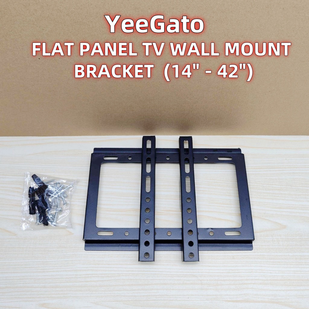 [14” - 42”] MULTI FLAT PANEL TV WALL MOUNT BRACKET HOME OFFICE SCHOOL ...