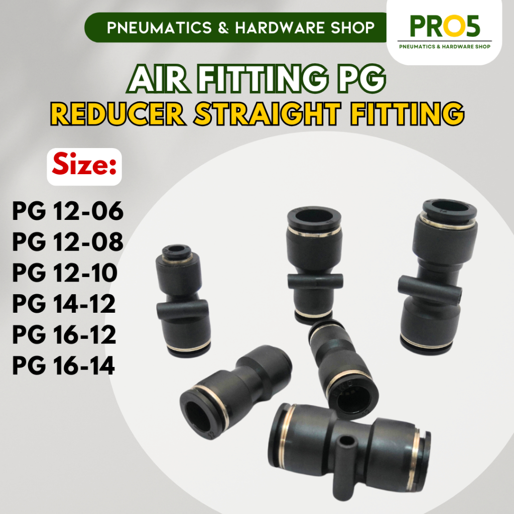 PG Reducer Straight Fitting PG 12-06/ 12-08/ 12-10/ 14-12/ 16-12/ 16-14 ...