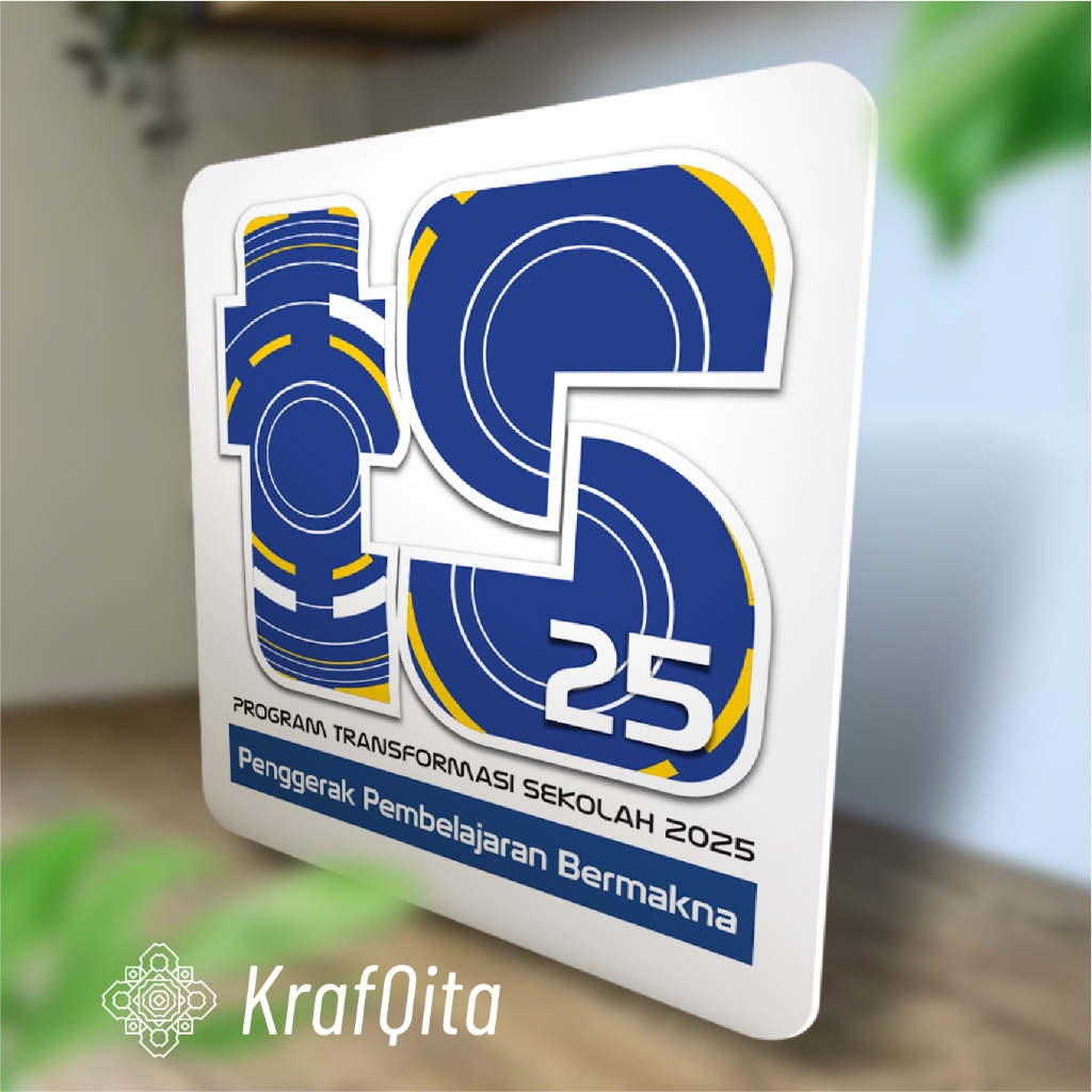 Transformasi Sekolah TS25 frame with UV print logo TS25 PVC Foam Board ...