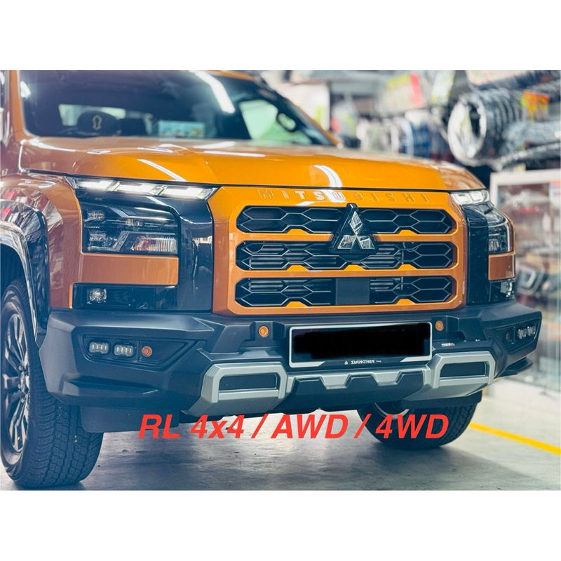 Mitsubishi triton 2024 2025 Victor RBS front skirt lip diffuser bumper ...