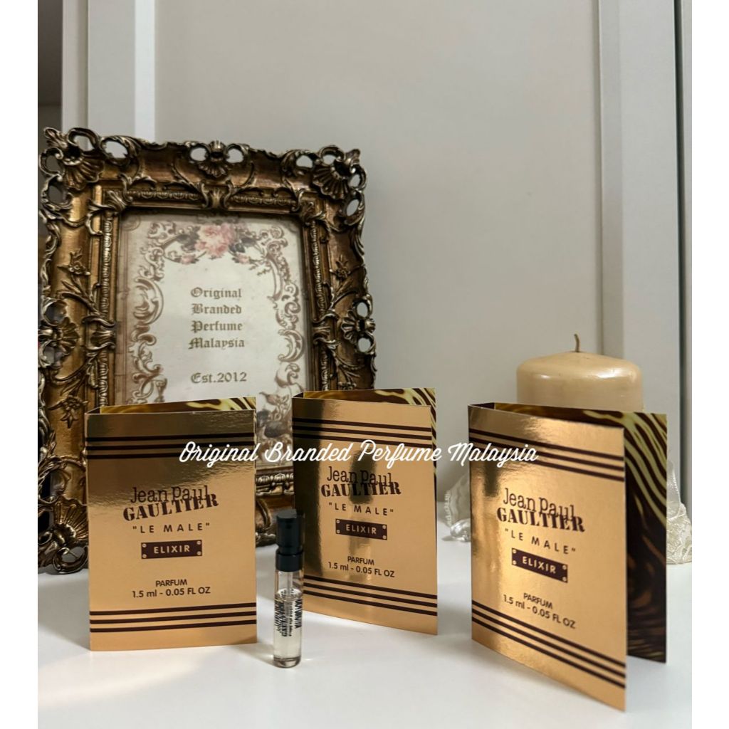 JPG Le Male Elixir Vial | Shopee Malaysia