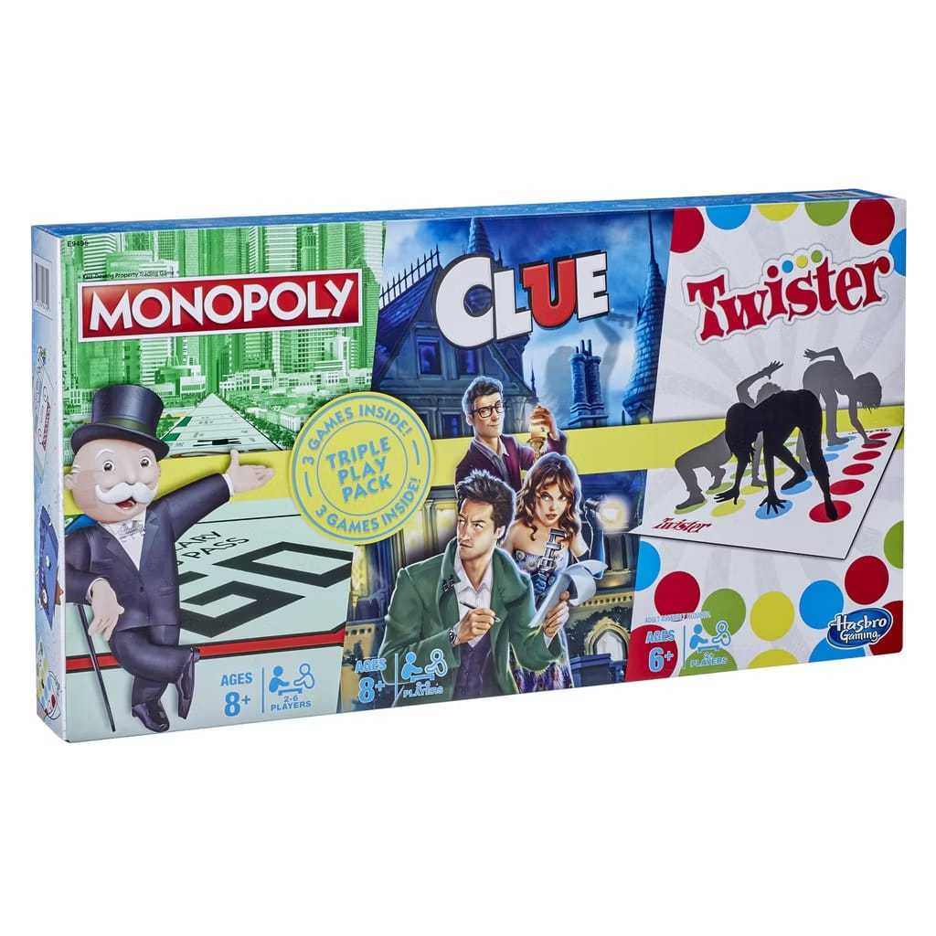 Hasbro Gaming Monopoly Clue Twister Triple Play Pack | Shopee Malaysia