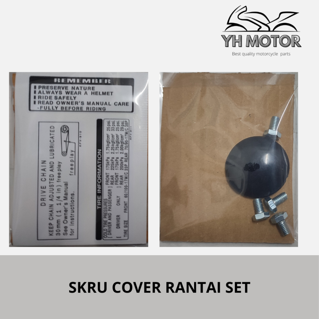 EX5/EX5 DREAM STICKER COVER RANTAI SET + STICKER COVER RANTAI + COVER ...