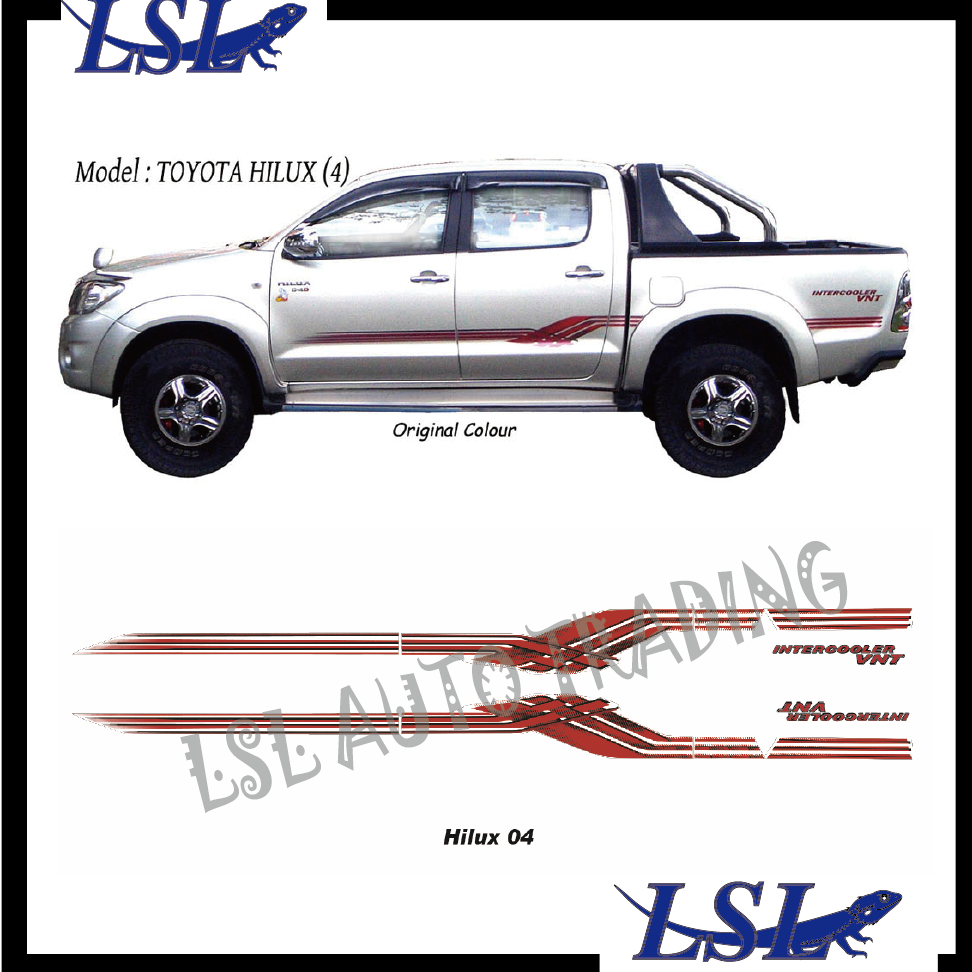 Toyota Hilux Vigo / Sport Body Sticker | Shopee Malaysia