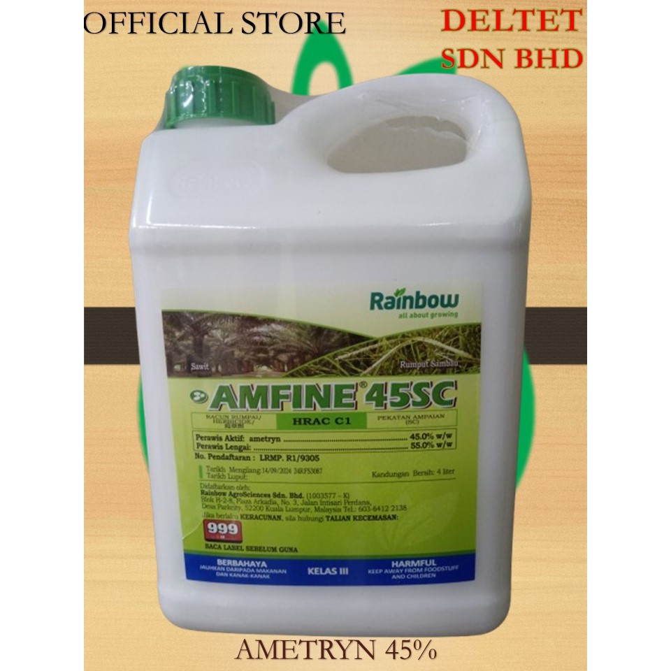 AMFINE 45SC 4L - AMETRYN 45% (Same With Amepax Farmspect Ametrex Symbol ...