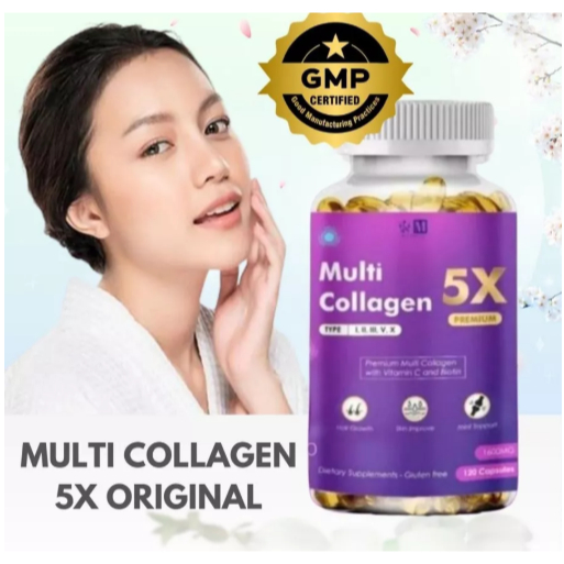 (100% Original) Multi Collagen 5X Premium (120 Capsules) | Shopee Malaysia