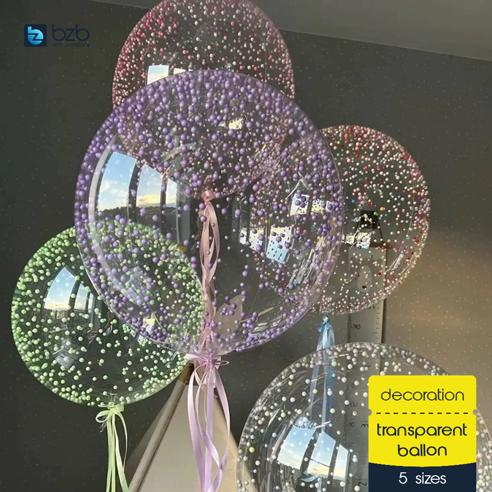 Permanent Adhesive Transparent Bobo Bubble Balloon Birthday Party DIY ...
