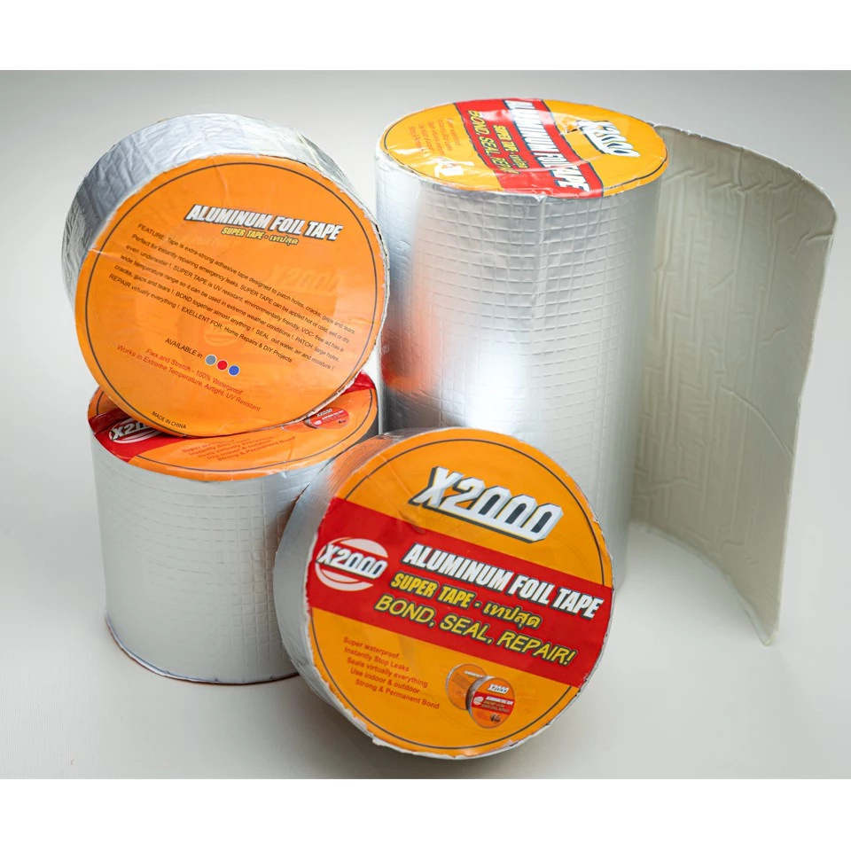 x2000 Super Tape Original Aluminium Foil Tape Waterproof Rolls Butyl ...