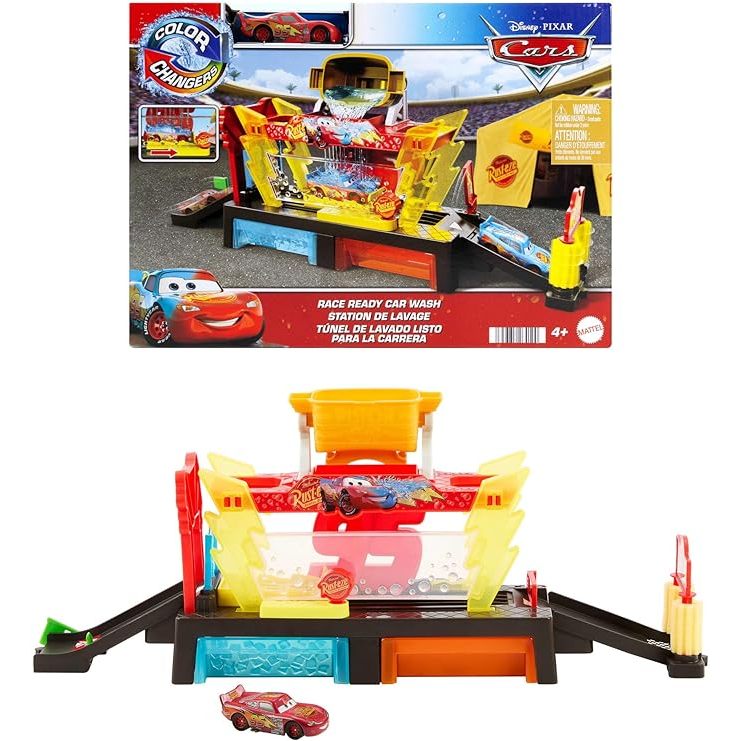 Disney And Pixar Cars Color Changers Race Ready Car Wash Playset ...