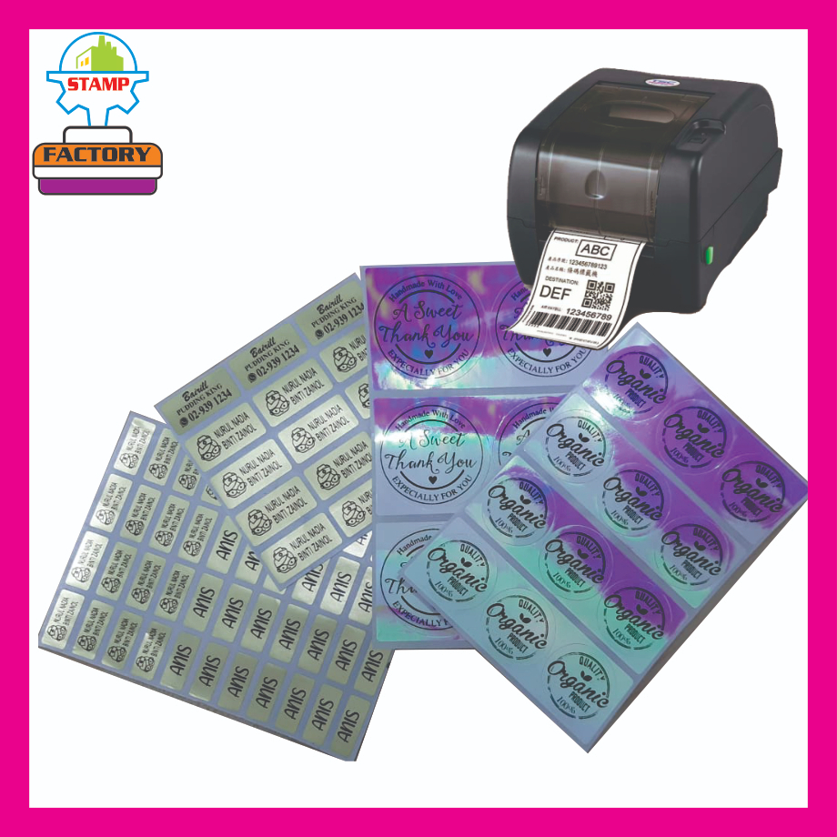 Sticker Nama Name Sticker Waterproof Sticker Buku Latihan Fancy Sticker ...