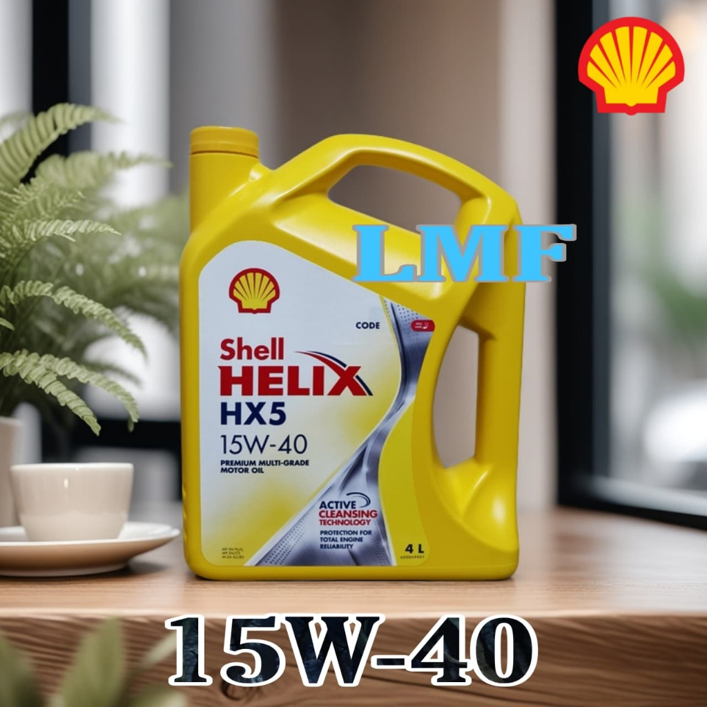 Shell Engine Oil 15W40 Mineral Synthetic Helix HX5 4Liter For HONDA ...