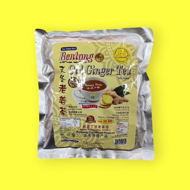 Bentong Old Ginger Tea 文冬老姜茶（375g）12's+3's free | Shopee Malaysia