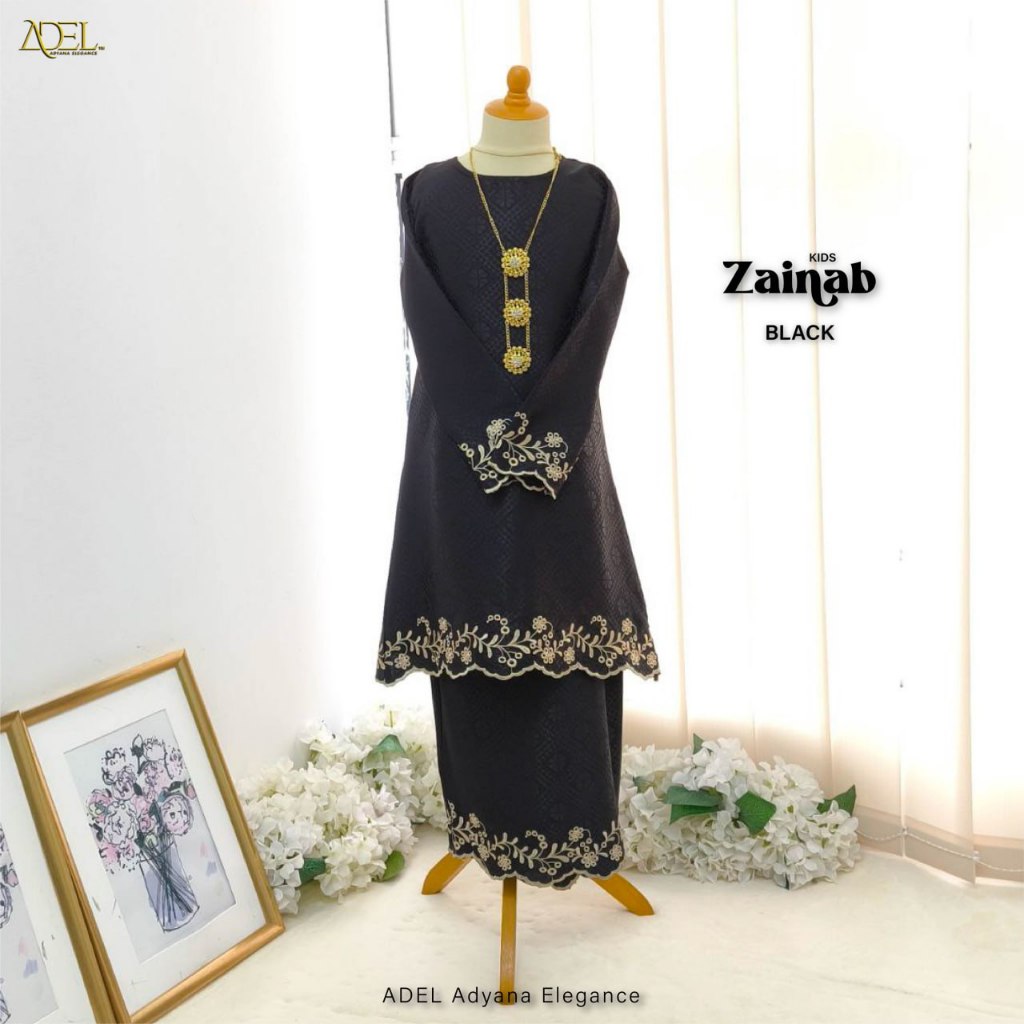 ADEL ZAINAB KIDS Premium Koleksi Raya 2025 | Shopee Malaysia