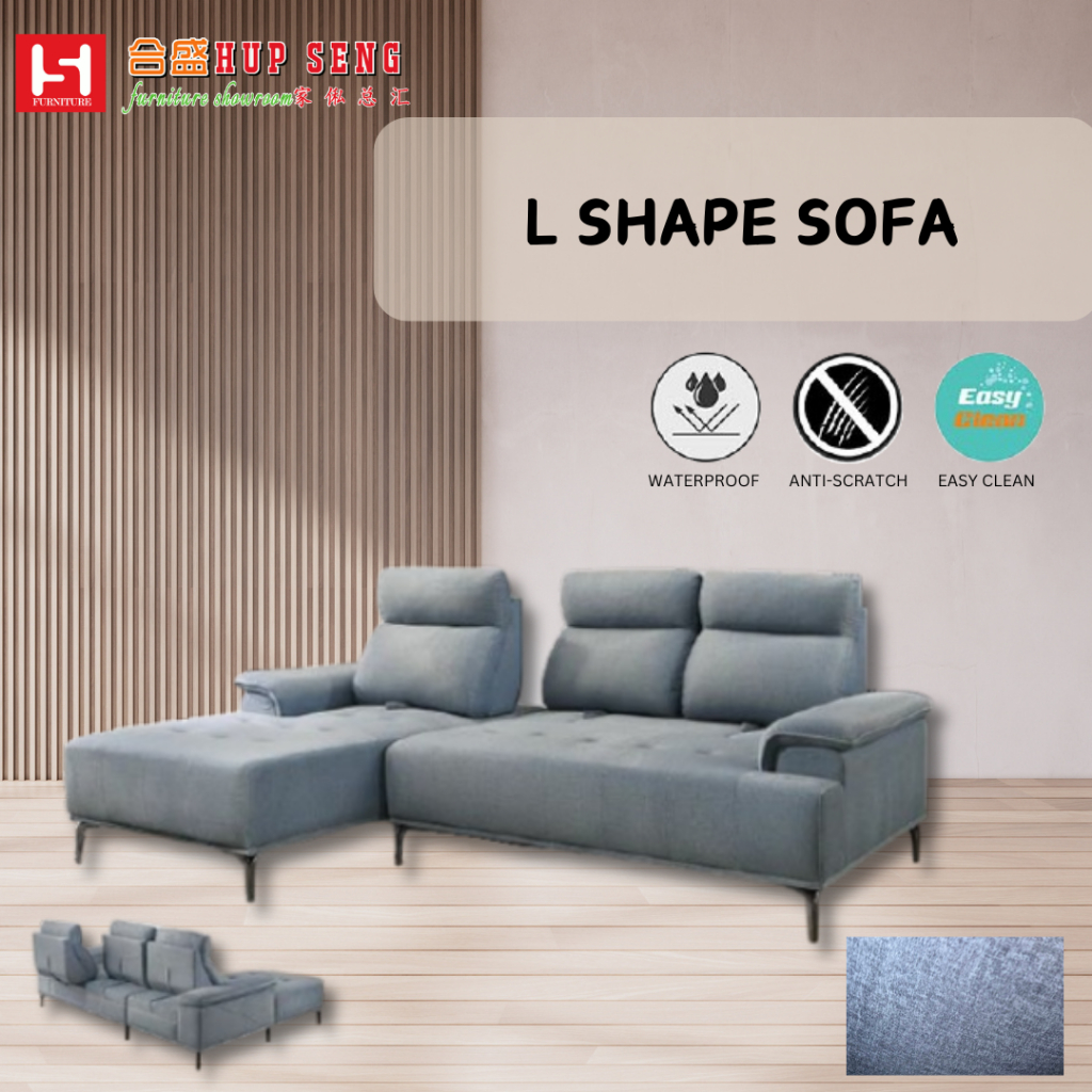 [SARAWAK] L SHAPE EASY CLEAN SOFA SET/ SOFA RUANG TAMU MUDAH KEMAS/SOFA ...