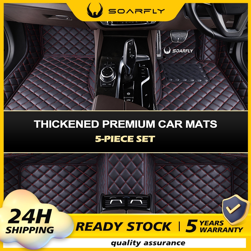 🔥 READY STOCK 🔥 SOARFLY car carpet anti slip car mat high-end leather ...