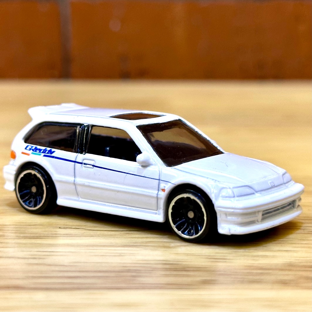 Hot Wheels Diecast 1/64 Scale - Honda Civic EF Greedy White (Loose ...