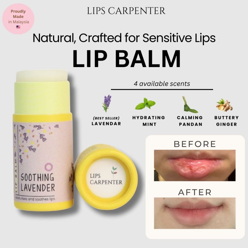 Lips Carpenter [Ready Stock] Moisturising Lip Balm 6g - Lip Treatment ...