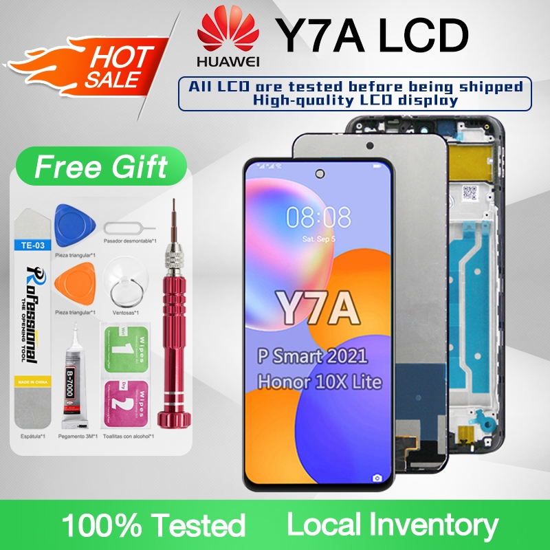 Original LCD with Frame For Huawei Y7A LCD Display Touch Screen ...