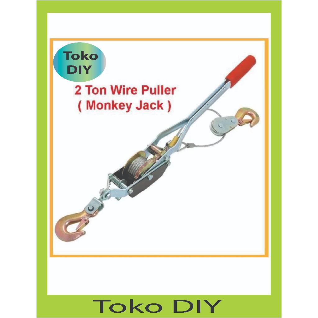 2 TON WIRE PULLER-MONKEY JACK Heavy Duty Ratchet Hand Puller Strong ...