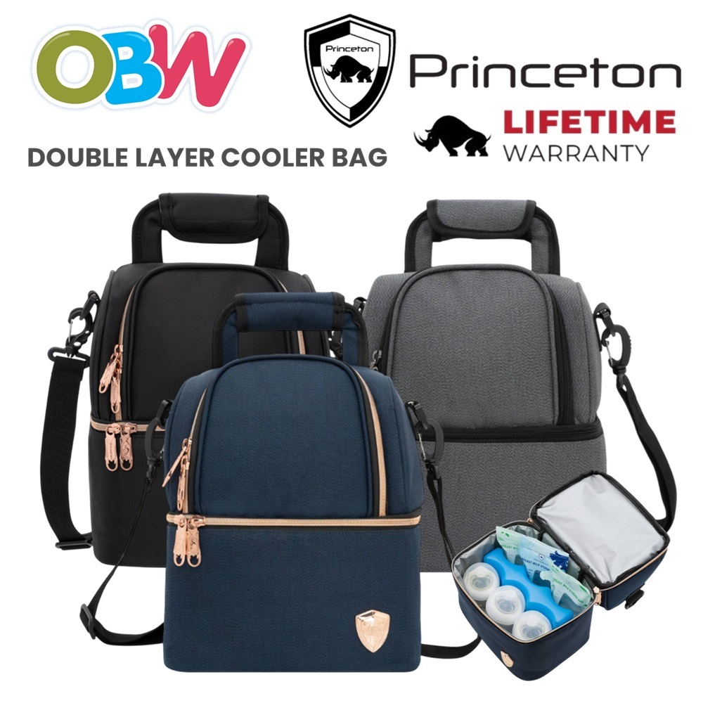 Princeton Double Layer Cooler Bag | Baby Breastmilk Storage Cooler Bag ...