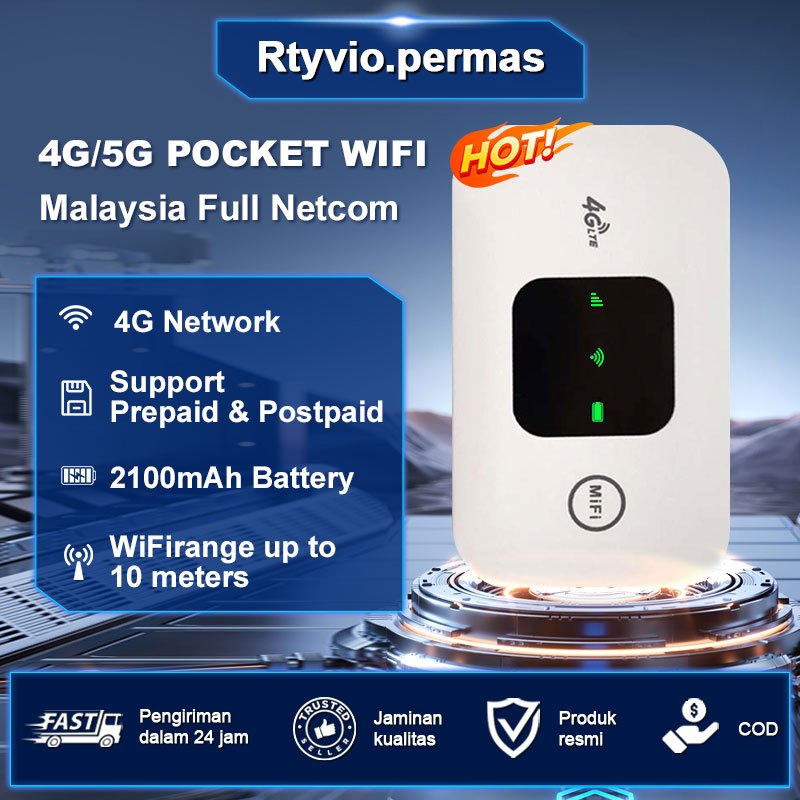 2025 Baru Mini 4G/5G Router WiFi Poket Modem Sokong Kad SIM Dilepaskan ...