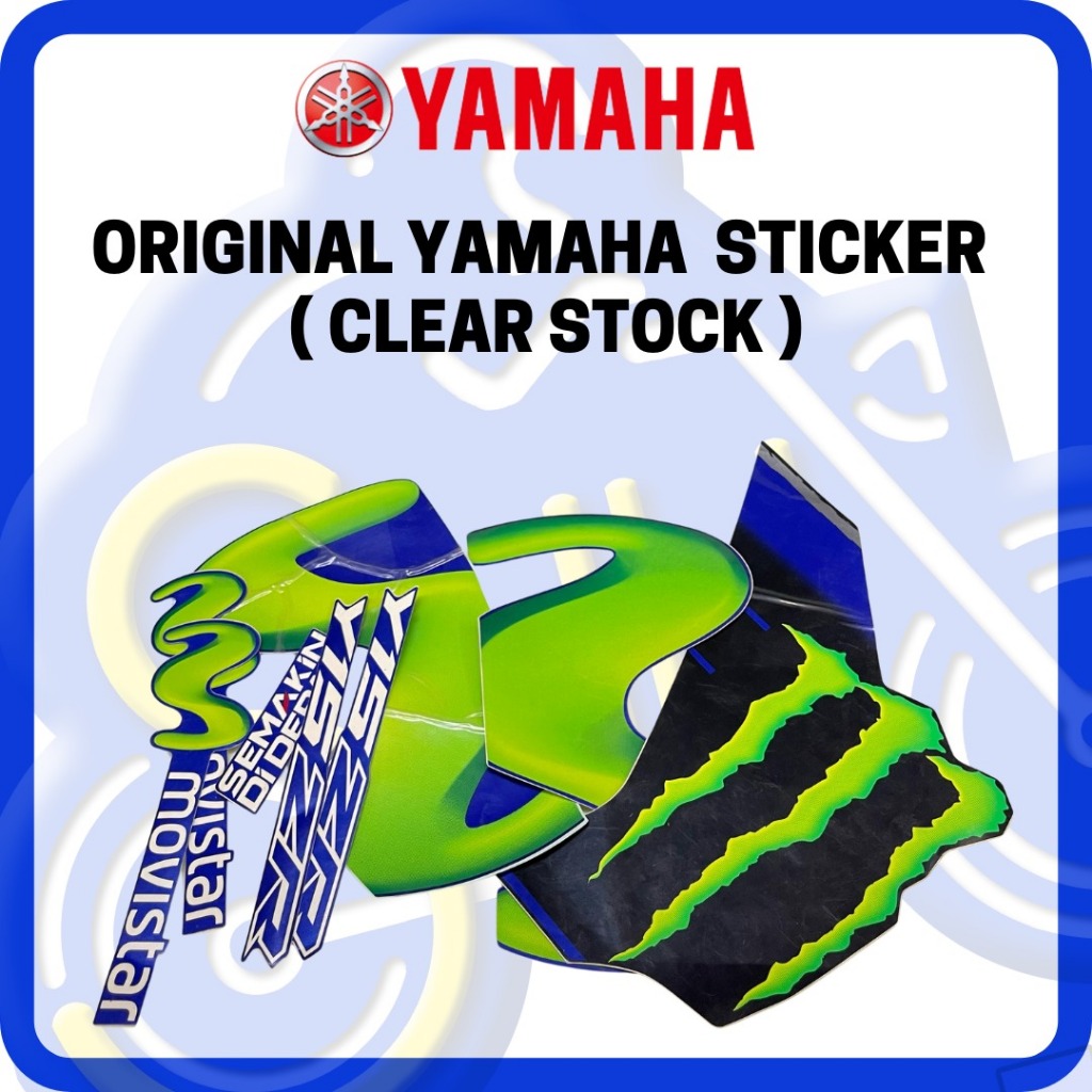 ORIGINAL YAMAHA STICKER CLEARANCE STOCK STICKER MOVISTAR MONSTER ...