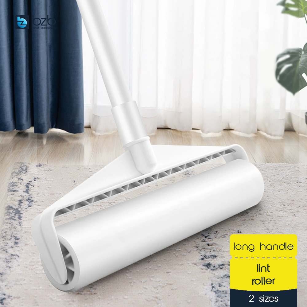 Adjustable Long Handle Lint Roller Clothes Carpet Curtain Dust Sticky ...