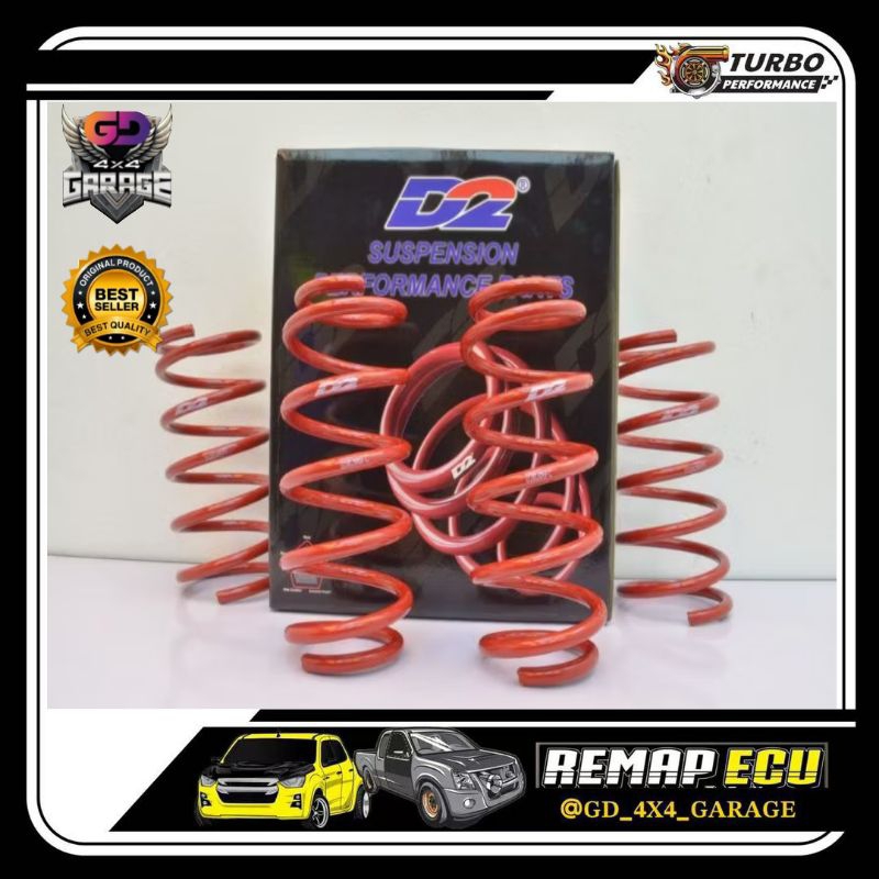 D2 Lowered Sport Spring Car Handling Lowered Spring S70 Vios Myvi Forte ...