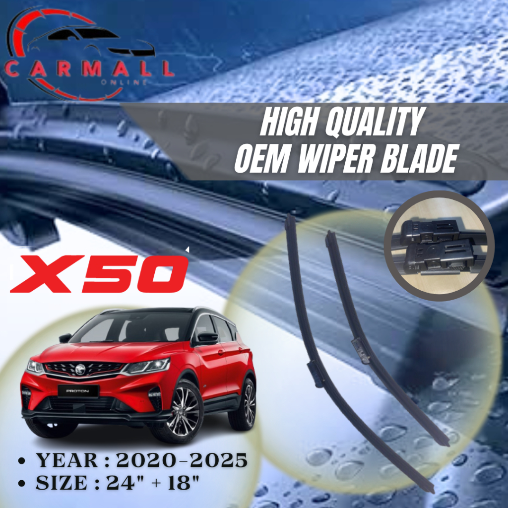 Proton X50 2020-2025 OEM Front Windshield High Grade Wiper Genuine 24 ...