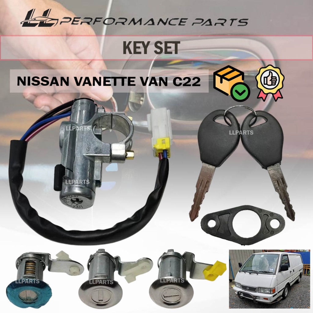 Nissan Vanette C22 Van Starter Switch Key Set Remote Car Kunci Kereta ...