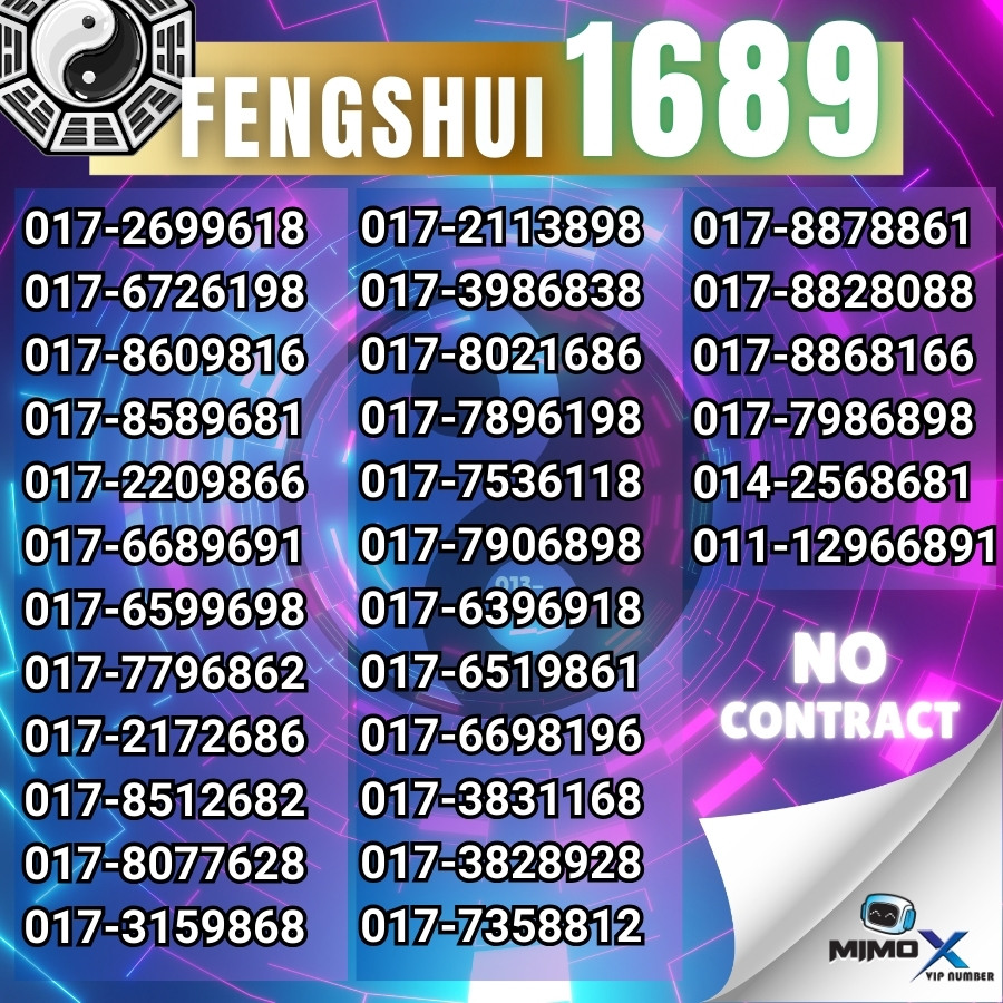 💎 VIP FENG SHUI NUMBER 💎Hotlink Prepaid SIM Card Golden 1/6/8/9 Series ...