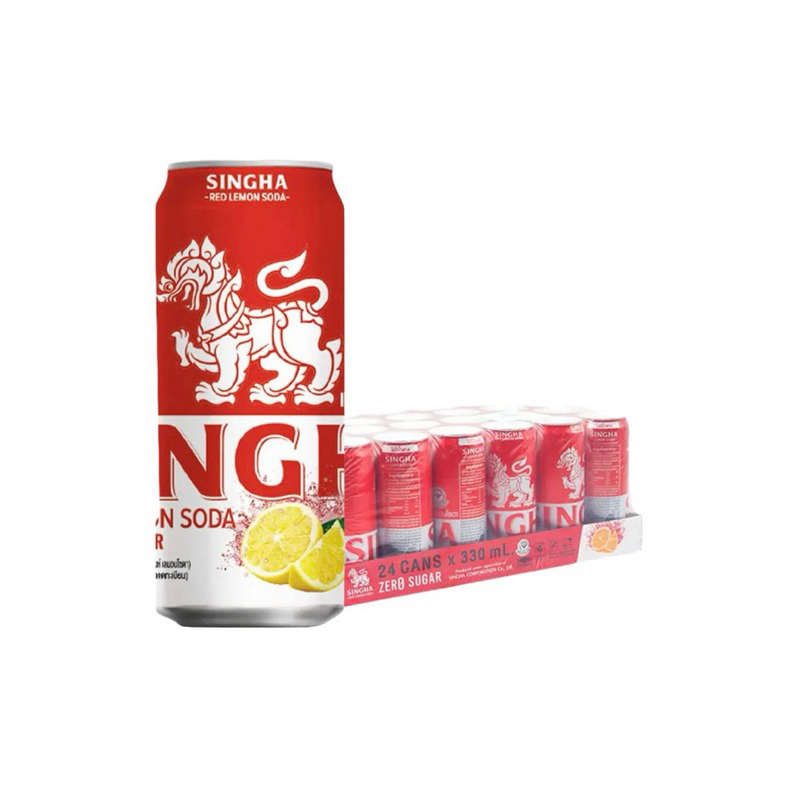 Singha Red Lemon Soda 330ml x 24 | Shopee Malaysia