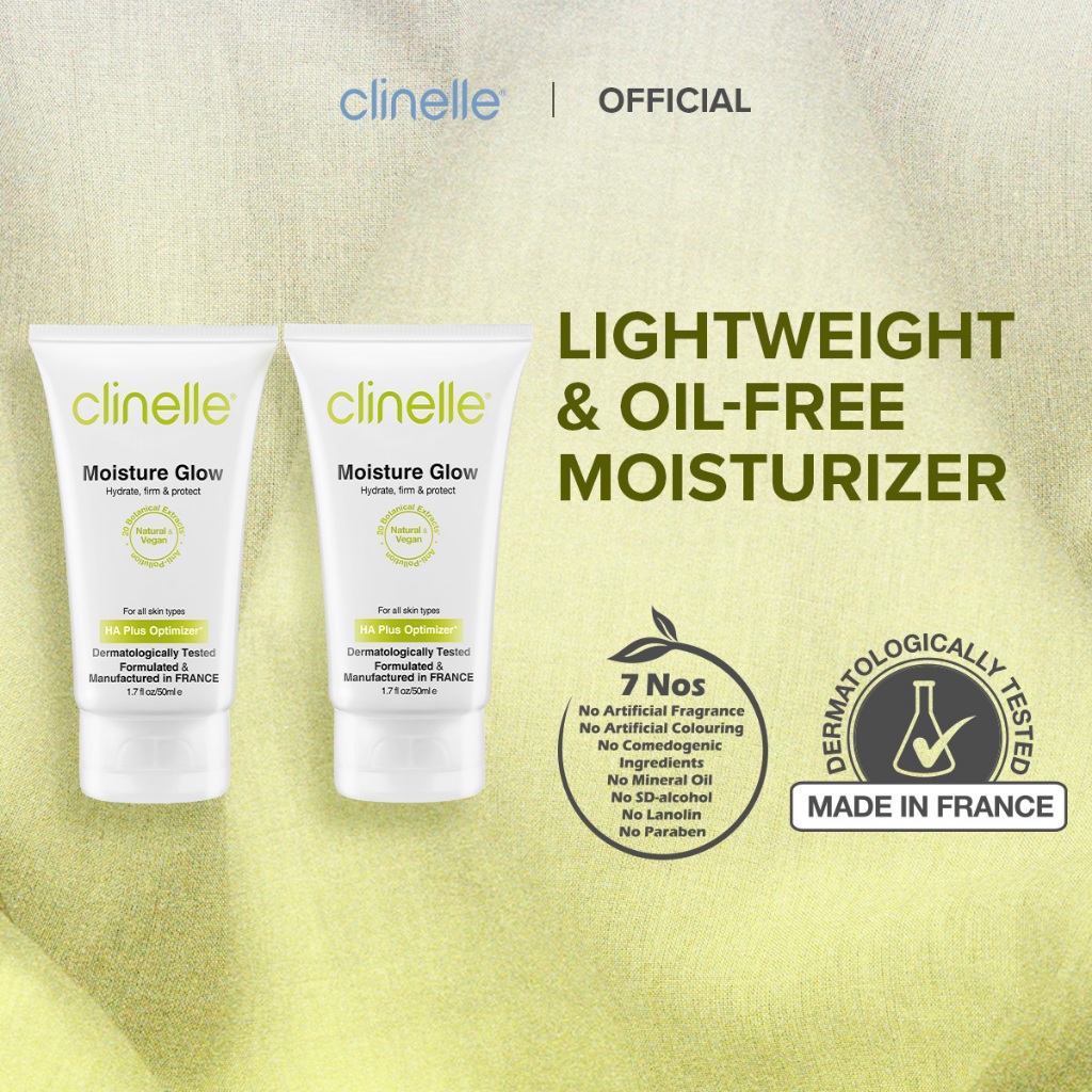 Clinelle Moisture Glow 50ml Twin Pack - Vitamin B5 Repair Skin Barrier ...