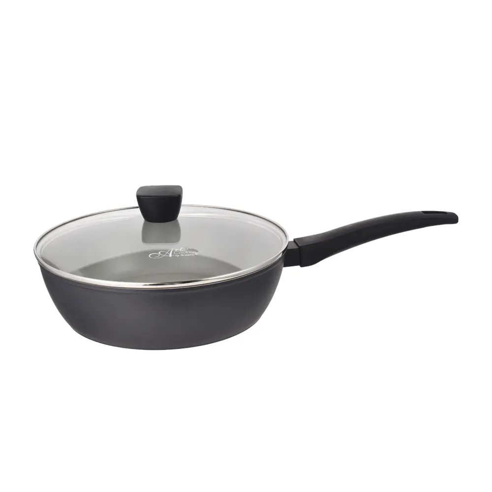 Zebra Thailand Brand 24cm Extra Plus Non Stick Deep Fry Pan W/Glass Lid ...