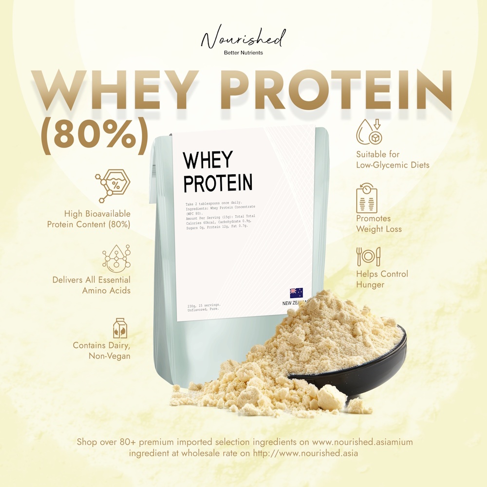 Nourished Whey Protein Concentrate (80%) 460g (New Zealand) | Shopee Malaysia