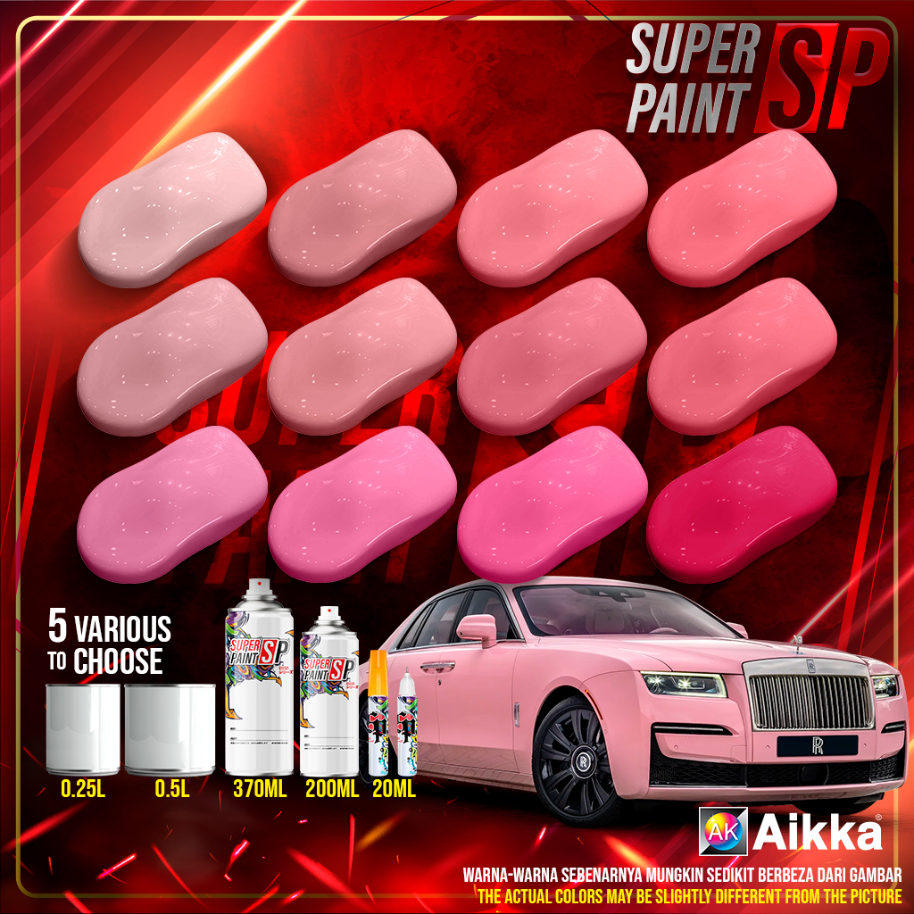 AIKKA Pink Colour 3G - 48G | Warna Merah Jambu | Solid Series | 2K ...