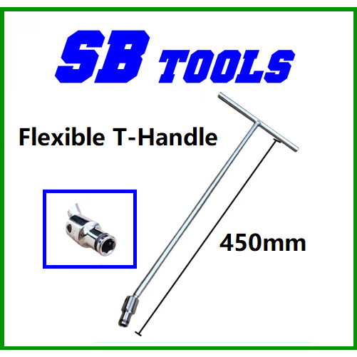SB TOOLS 8mm X 450mm T-handle Hex Key Socket Wrench T-type Socket ...